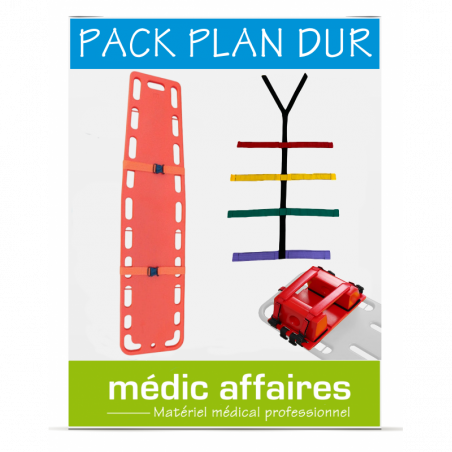 Matériel secouriste - Plan dur + Sangle araignée + Immo. de tête